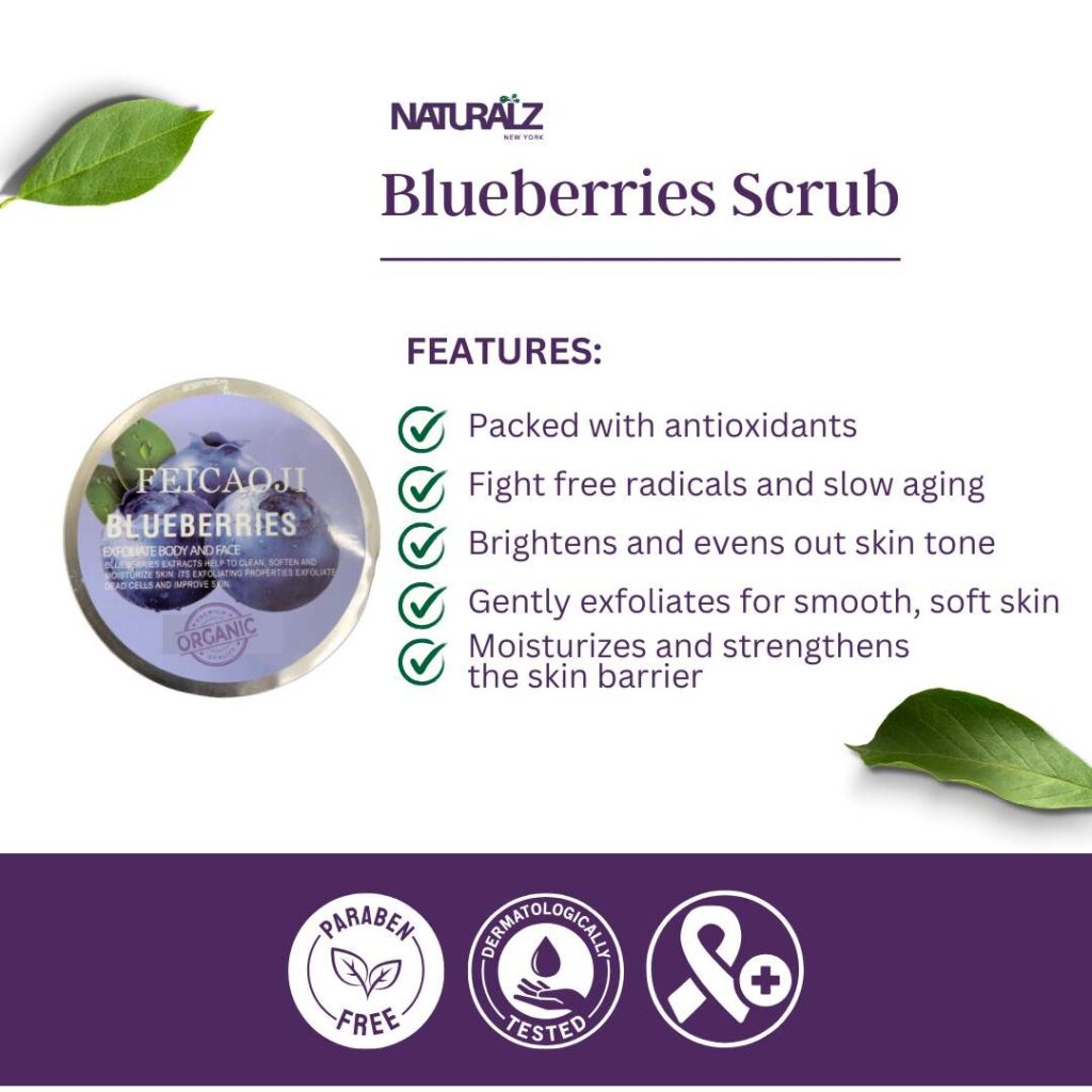 Naturalz Blueberries Face & Body Scrub - Naturalz.US